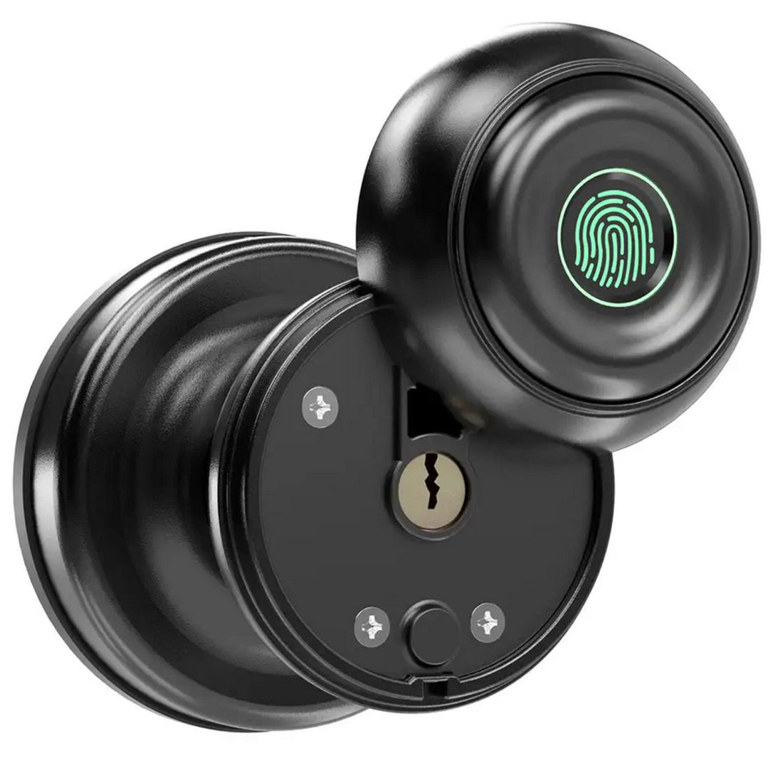 Office Room use Smart App Fingerprint Mechanical Key Unlock Smart Knob